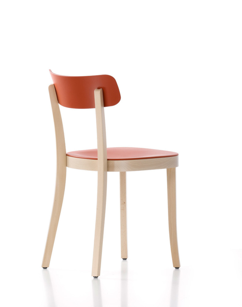 Stolička Basel Chair, brick / beech | DesignVille